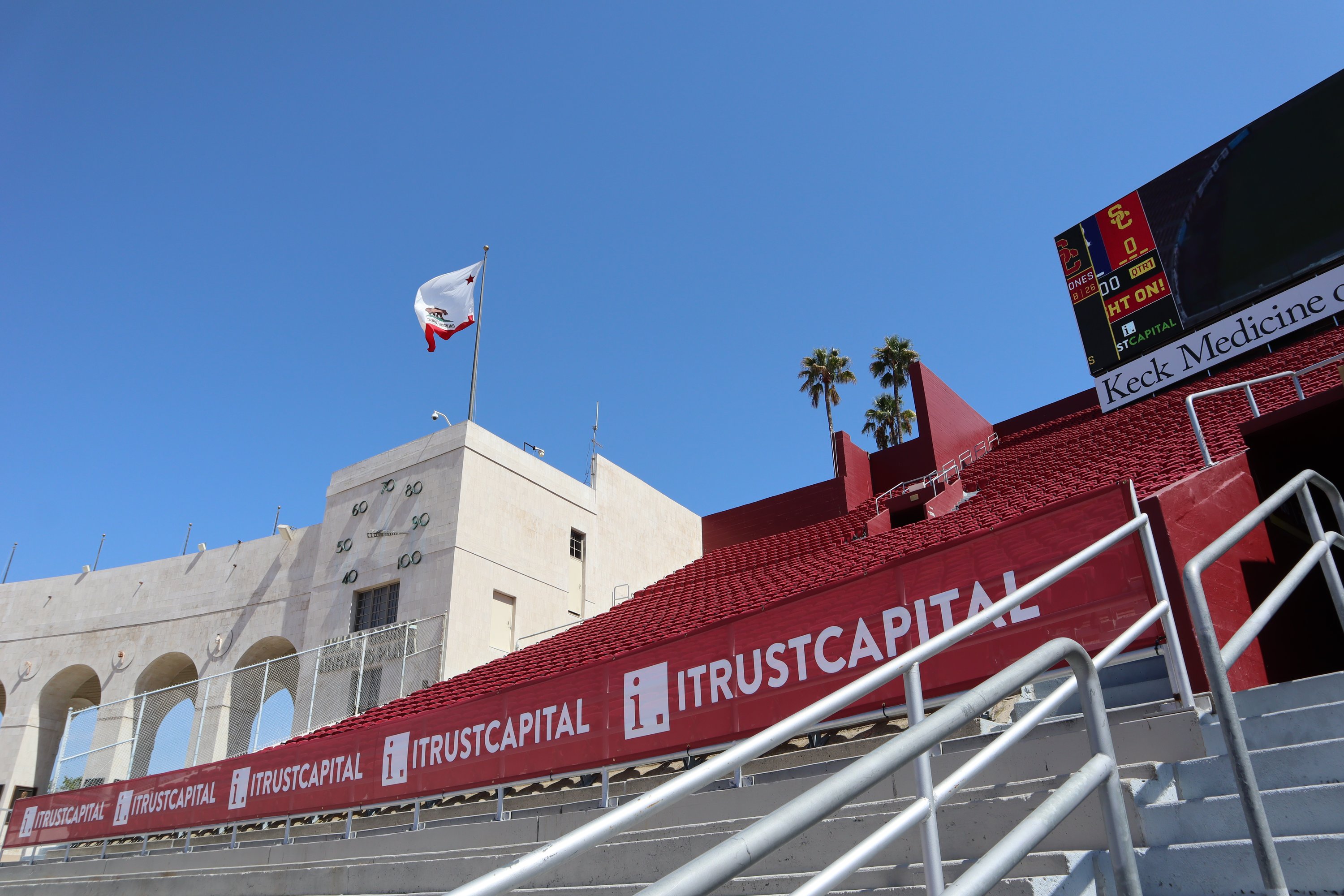 Sports Graphics for the USC Trojans Memorial Coliseum