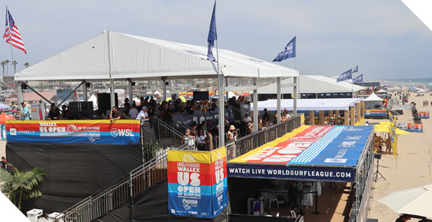 Creating an engaging event at the WSL US Open of Surf